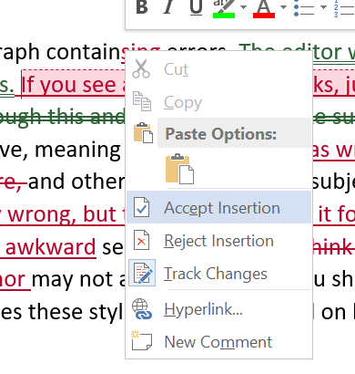 How to Use Word's Track Changes - Beacon Point - Writing Services